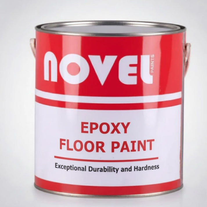 Epoxy Floor Paint-Red Oxide or Black with Hardener – Novel Paints