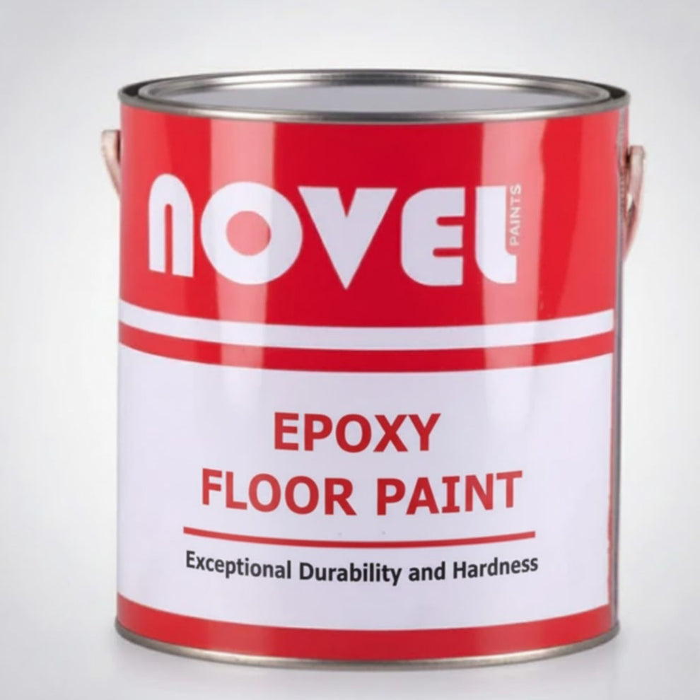 Epoxy Floor Paint-Red Oxide or Black with Hardener – Novel Paints